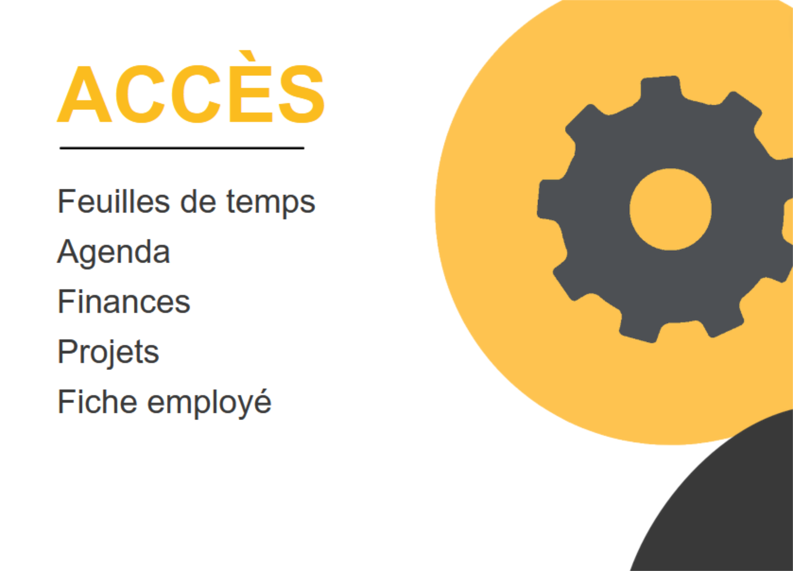 Les icônes d'accès - Collabox - Logiciel de gestion ERP et CRM à la carte